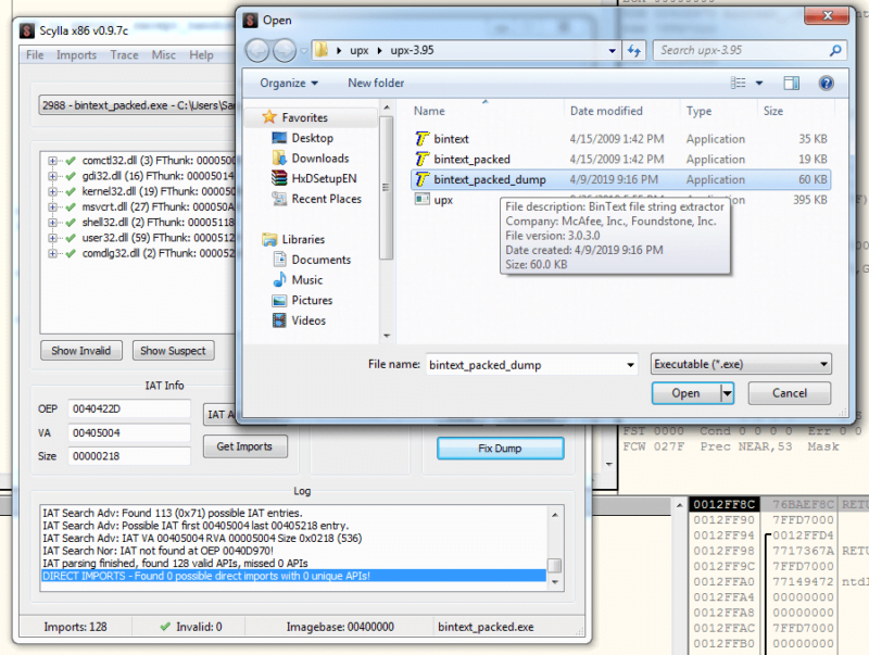 Practical Guide To Manual Unpacking a UPX Packed file